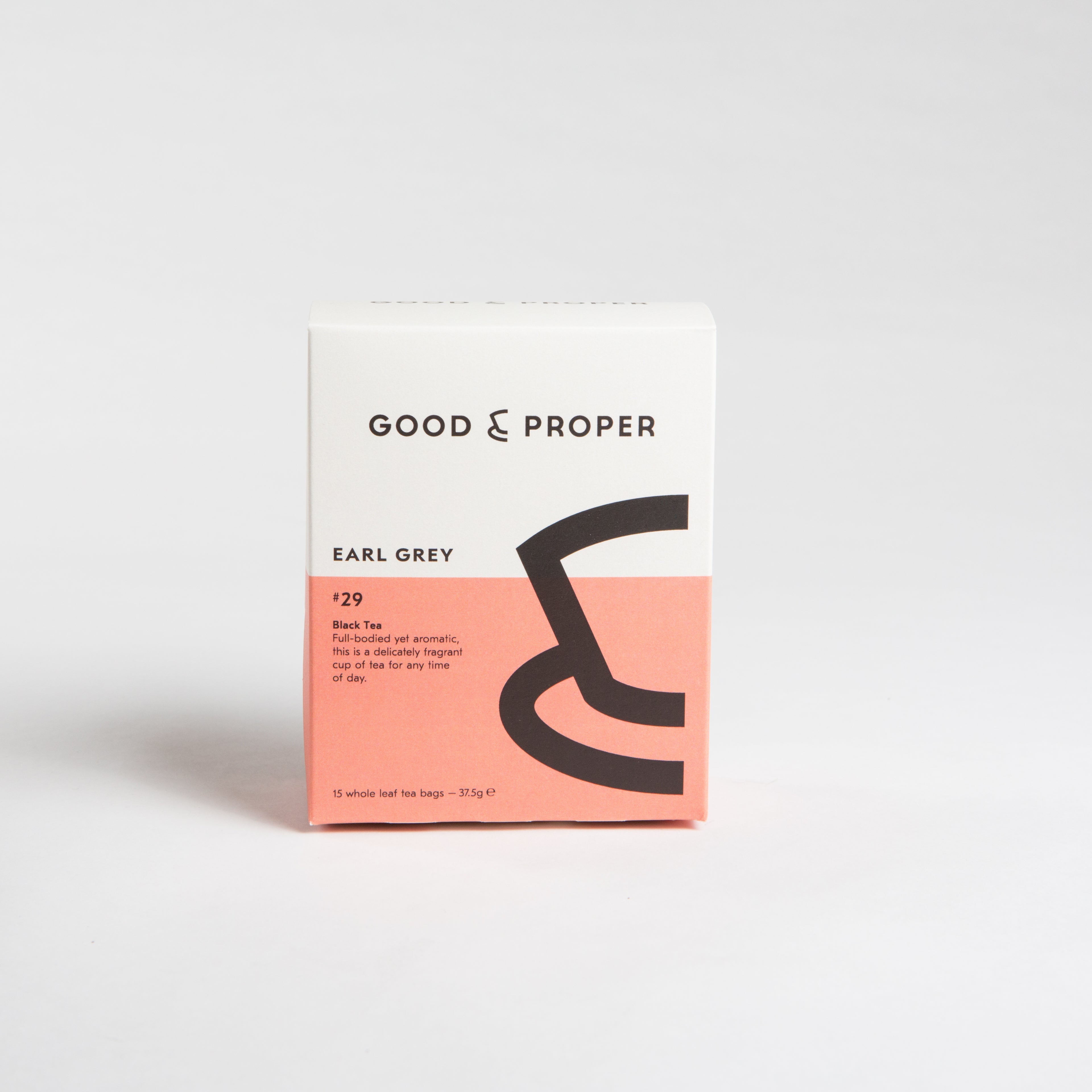 Good & Proper Earl Grey Tea, 15 tea bags – Redemption Roasters